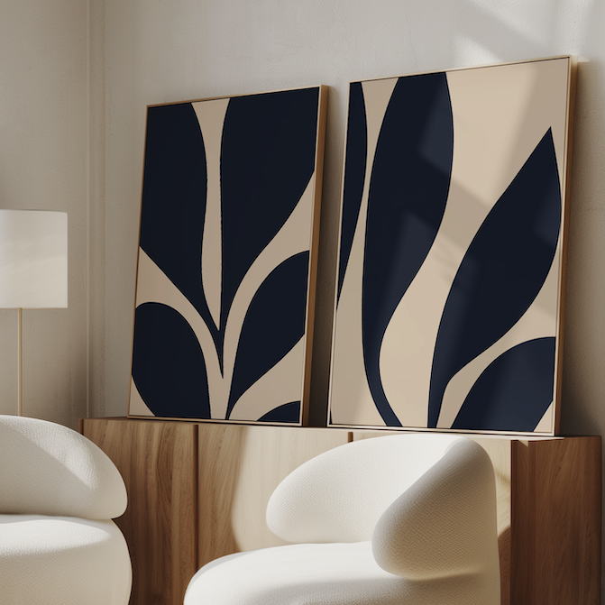 Nordic Park Art: Premium Abstract Wall Art | Japandi & Minimal Style