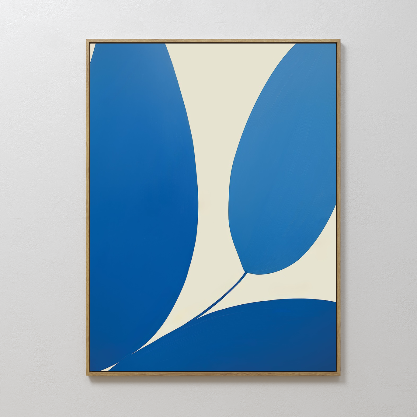 Azure Sweep Abstract Canvas Art – Nordic Park