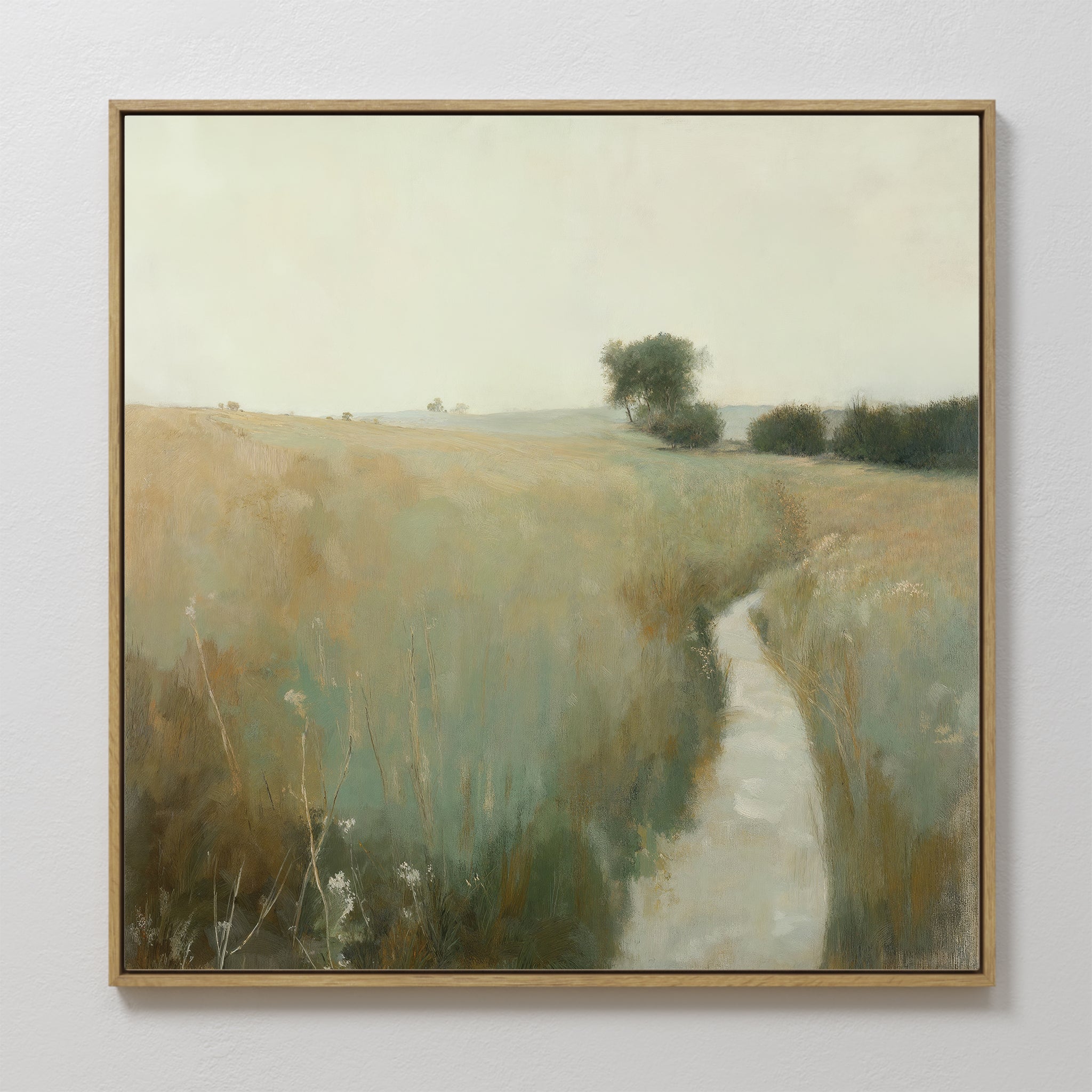 Path Through the Meadow Canvas Art – Nordic Park