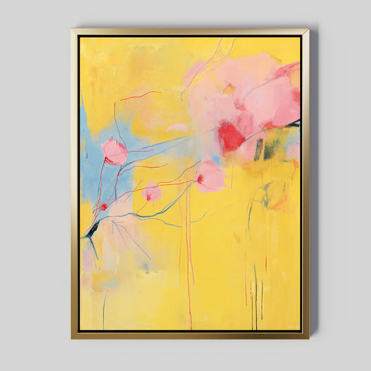 Soft Bloom Abstract Canvas Art – Nordic Park