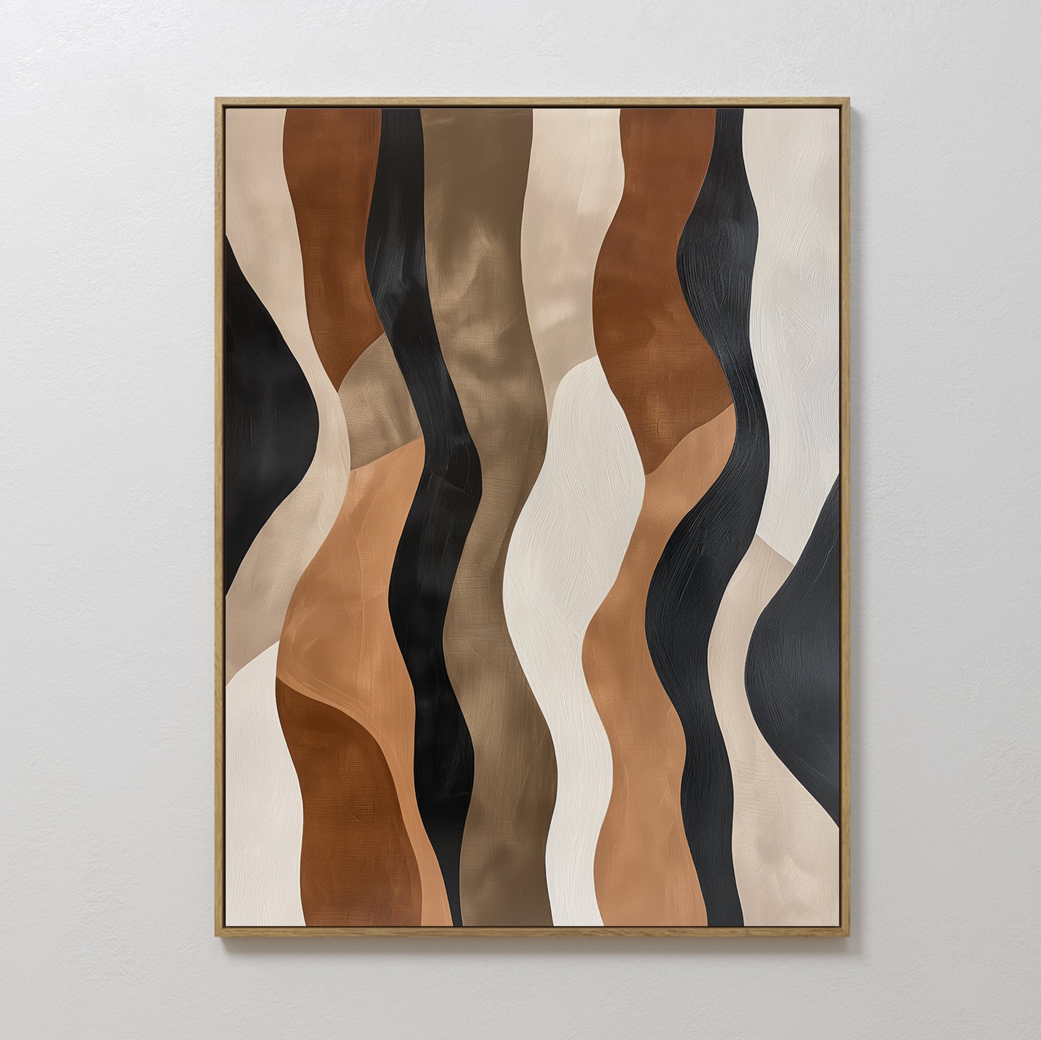 Wavy Patterns Abstract Canvas Art – Nordic Park